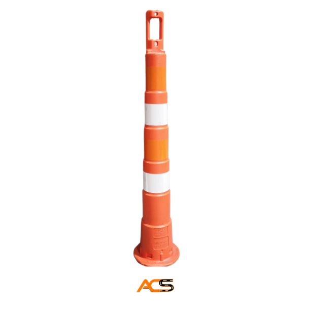 Navicade 42" Channelizer Cone, 4-4" Engineer Grade Sheeting (O/W/O/W ...