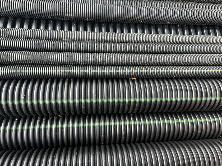 36 in.X20 ft. Corrugated Dual-Wall Solid Belled End Culvert Drainage P ...